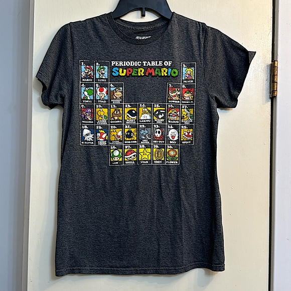Shirts & Tops | Super Mario Periodic Table Of Super Mario Tee Shirt ...